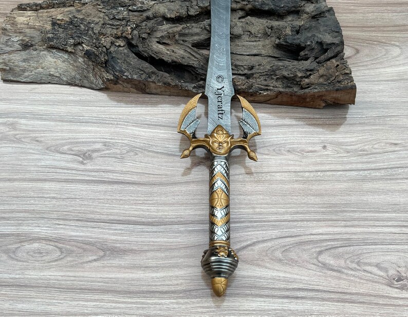 Hand Forged, Custom Damascus Steel Sword 35 Inches, Full Tang, Vikings ...