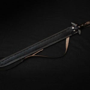 Hand Forged, Custom Damascus Steel Sword 30 Inches, Full Tang, Vikings ...