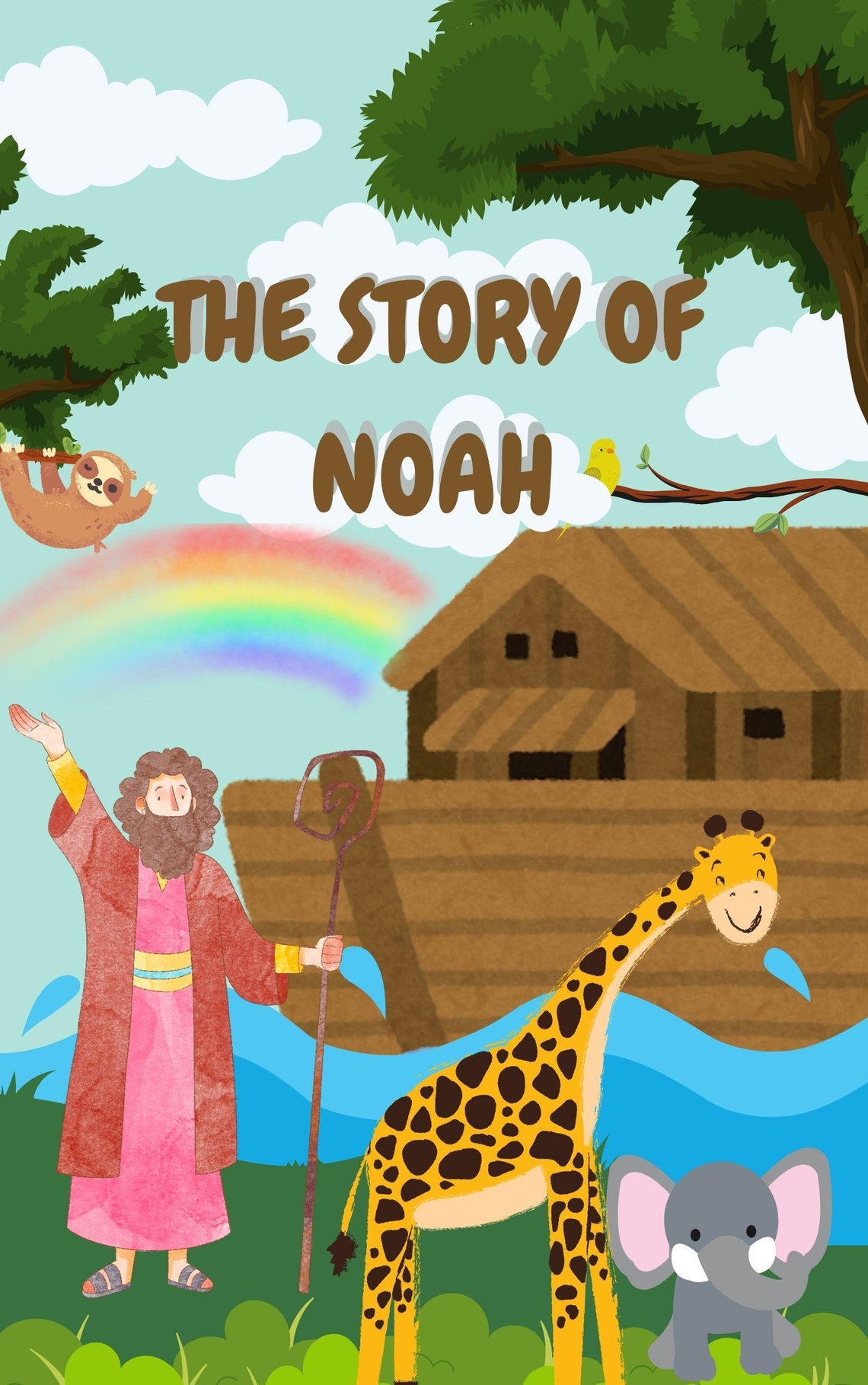 The Story of Noah - Children's Bible Book - Etsy