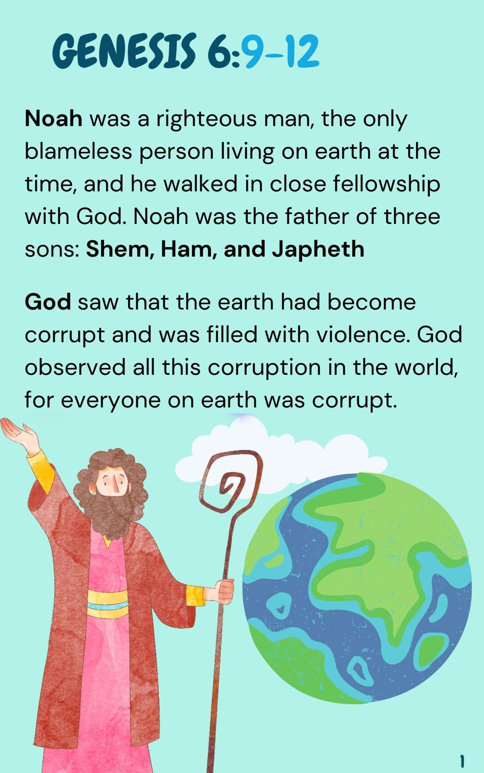 The Story of Noah - Children's Bible Book - Etsy