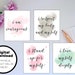 PRINTABLE Watercolor Self Love Affirmation Cards | Positive Affirmation ...