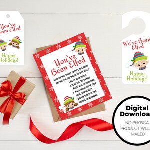 You've Been Elfed Sign | Elf Printable | Elfed Sign | Elfed Printable ...