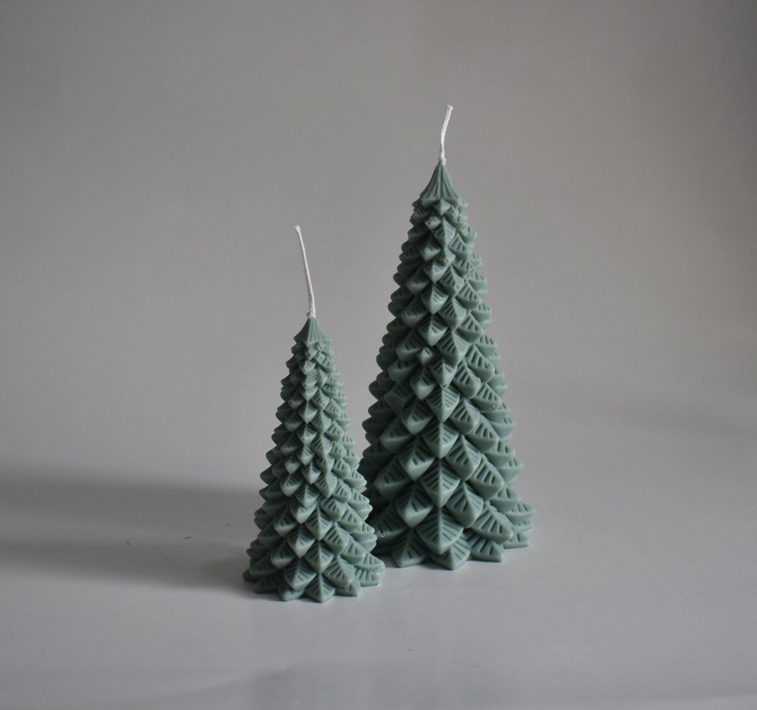 Enchanted Forest Tree Candle Pine Tree Candle Holiday Tree Candle ...