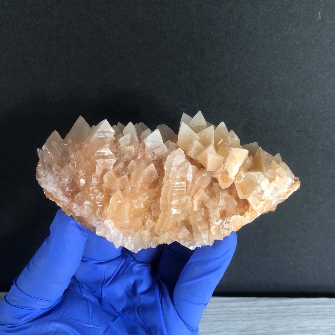 223g Calcite Crystal Cluster Speleothem Natural Real Cave Rock Mineral ...