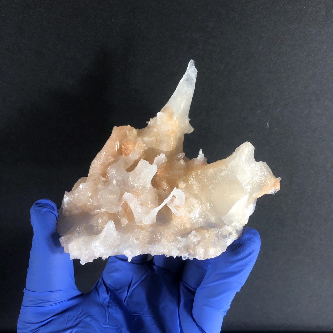 255g Calcite Crystal Speleothem Stalactite Natural Real Cave Rock ...