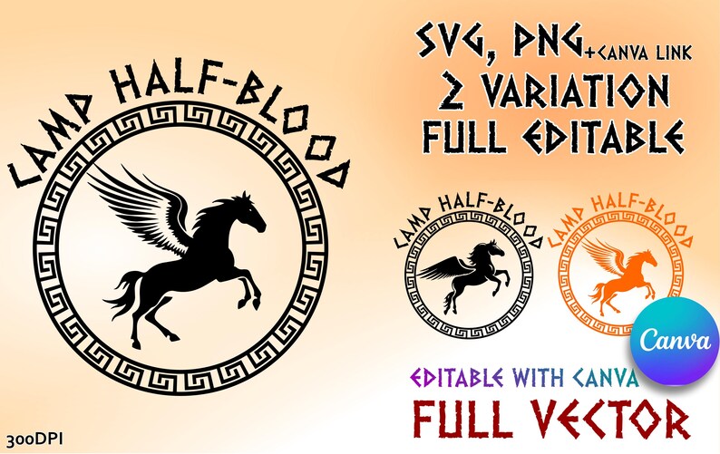 Camp Half Blood Svg Png, Percy Jackson and Olympian, Halfblood Svg ...