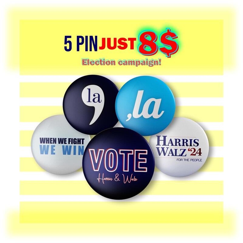 Kamala Harris Pin - Etsy