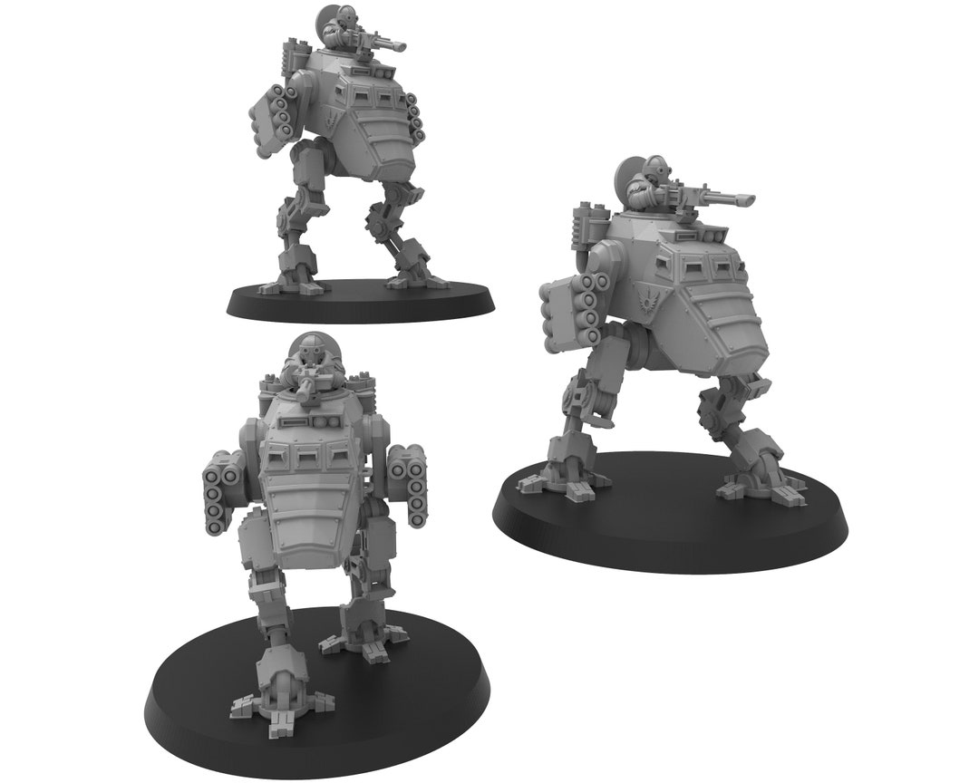 Heavy Combat Walker - Smol Lunar Auxilia - Thatevilone - 6-8mm Sci-fi ...