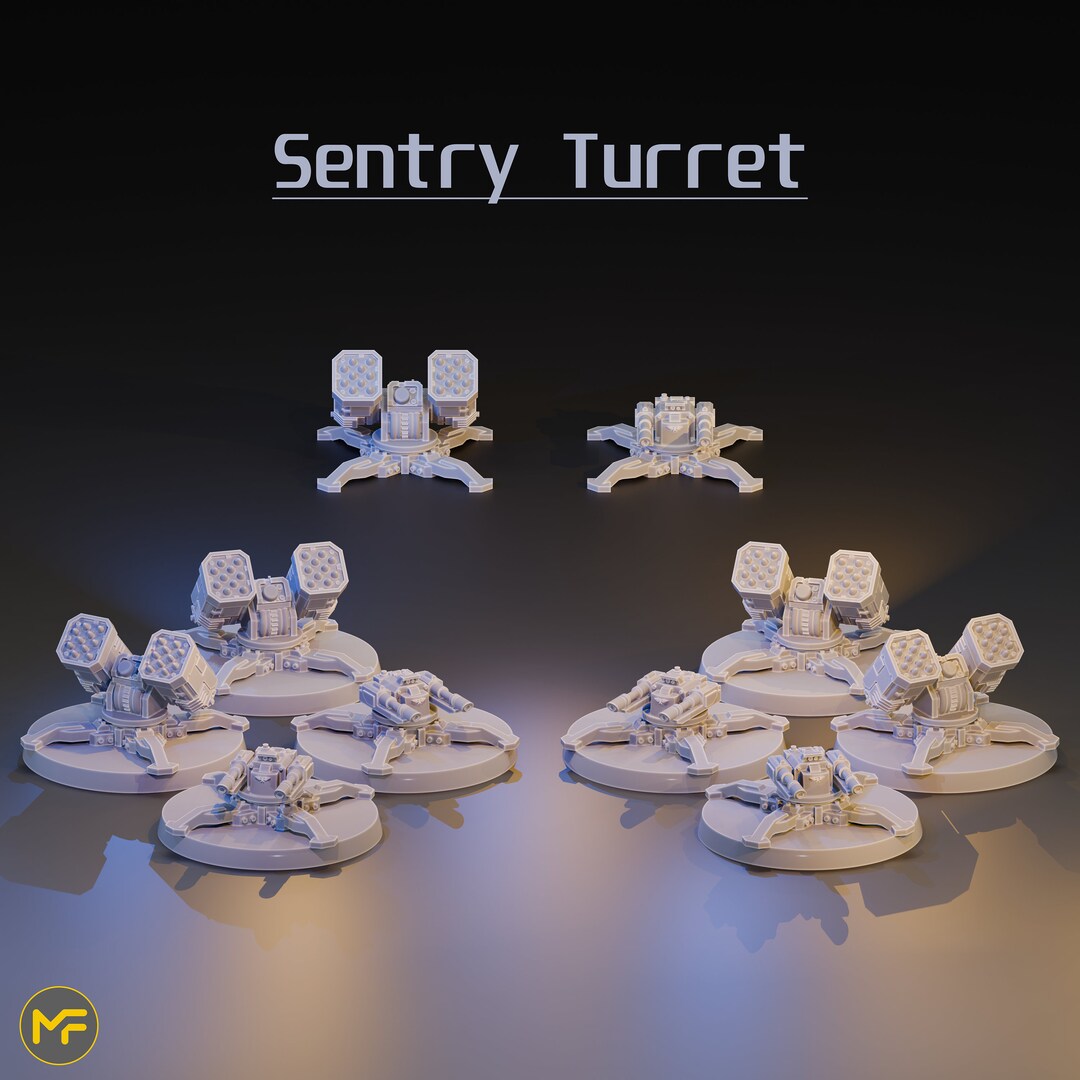 Sentry Turret Epic Heresy 8mm Sci-fi Tabletop Wargaming Miniature - Etsy