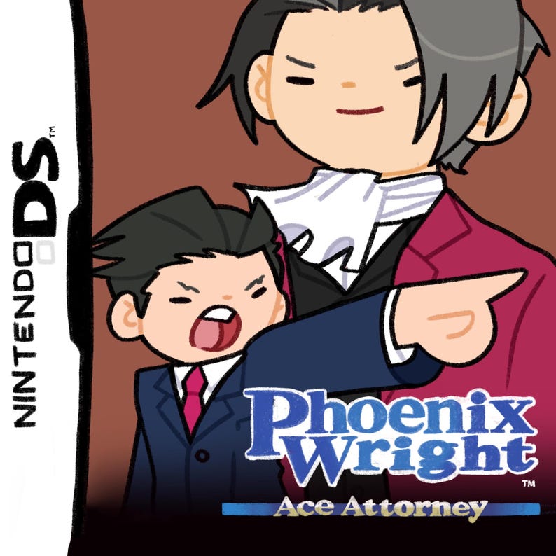 Ace Attorney Square Print - Etsy