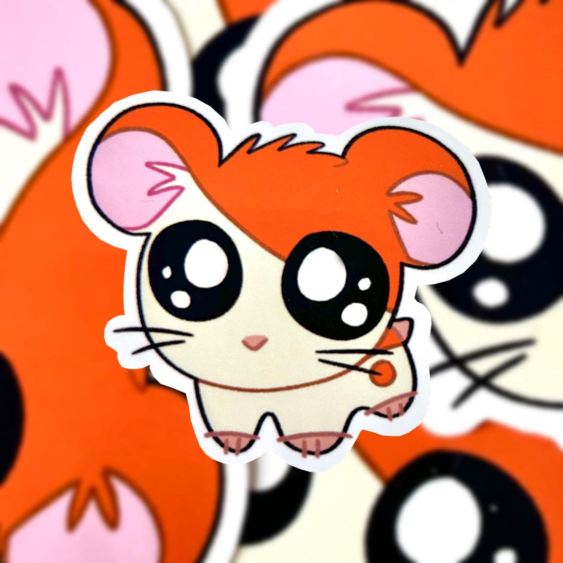 Hamtaro Sad Hampter Vinyl Sticker - Etsy