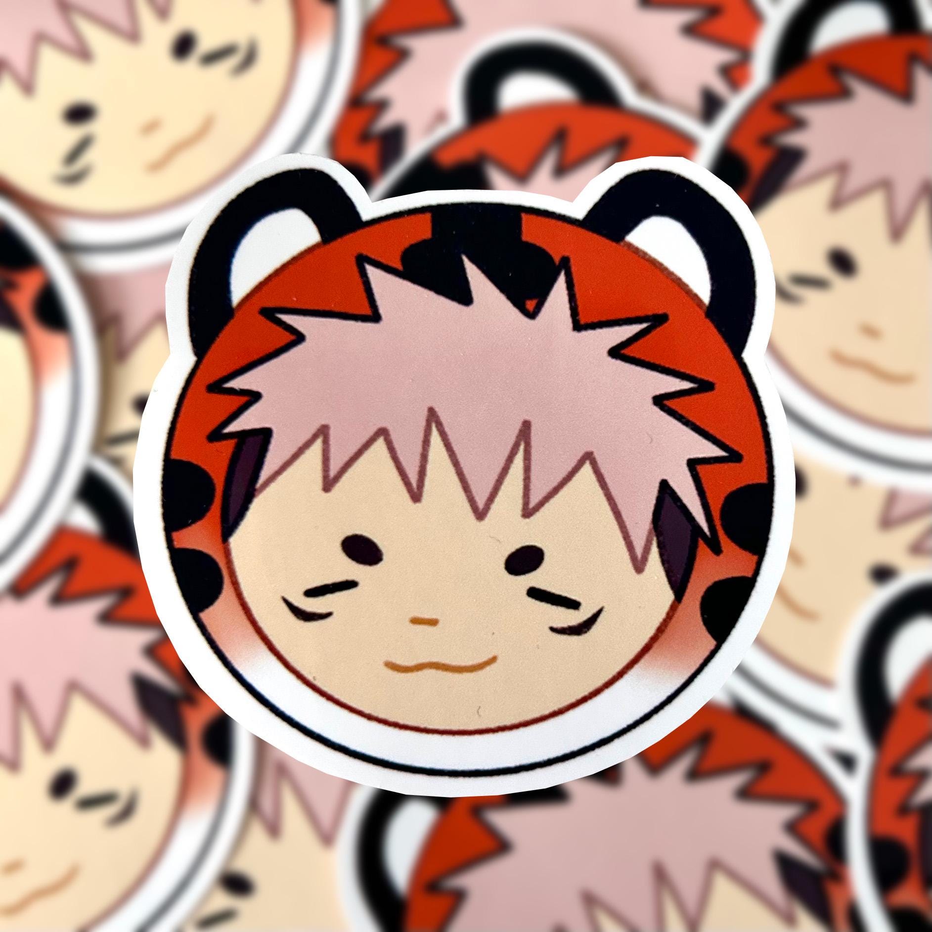 Yuji Itadori Tiger Jujutsu Kaisen Vinyl Sticker - Etsy