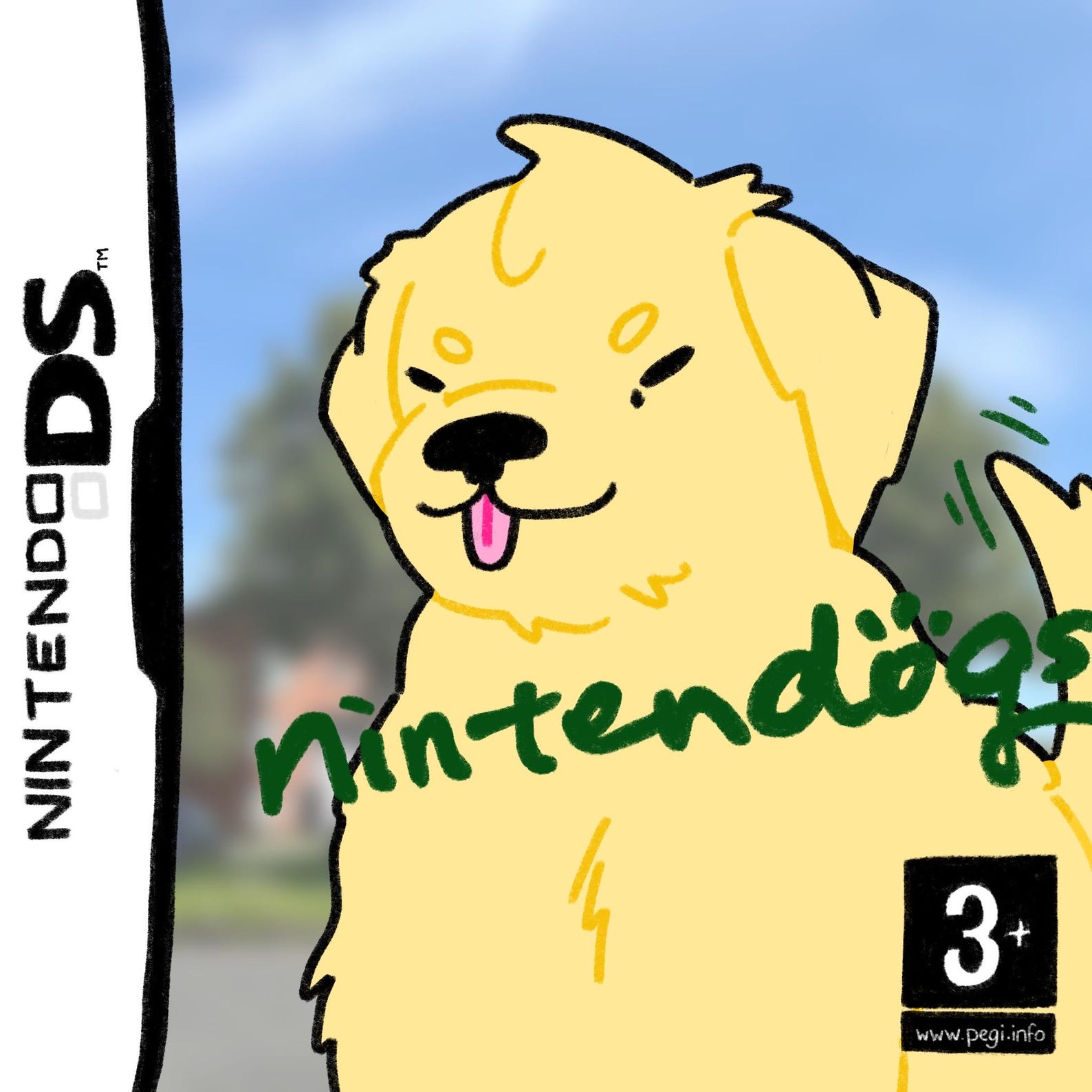 Nintendogs Square Print - Etsy
