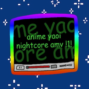 Anime Yaoi Nightcore AMV Sticker - Etsy