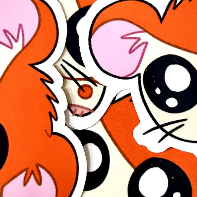 Hamtaro Sad Hampter Vinyl Sticker - Etsy