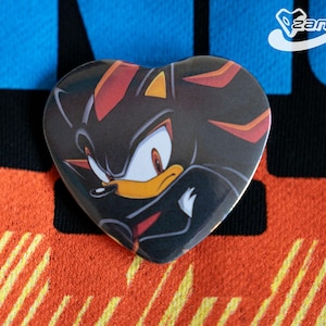 Shadow the Hedgehog Pin Button, Sonic Pin Button Set - Etsy