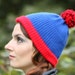 Stan Marsh Hat Blue and Red Pom Pom Handmade Knit Cap Costume - Etsy