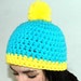 Stan Marsh Hat Blue and Red Pom Pom Handmade Knit Cap Costume - Etsy