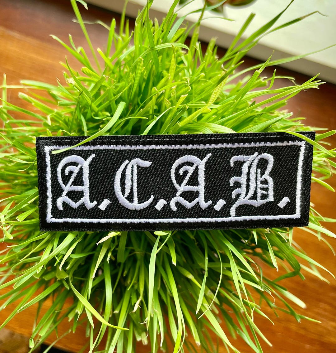 A.C.A.B. Patch: Embroidered Iron-on Applique - Etsy
