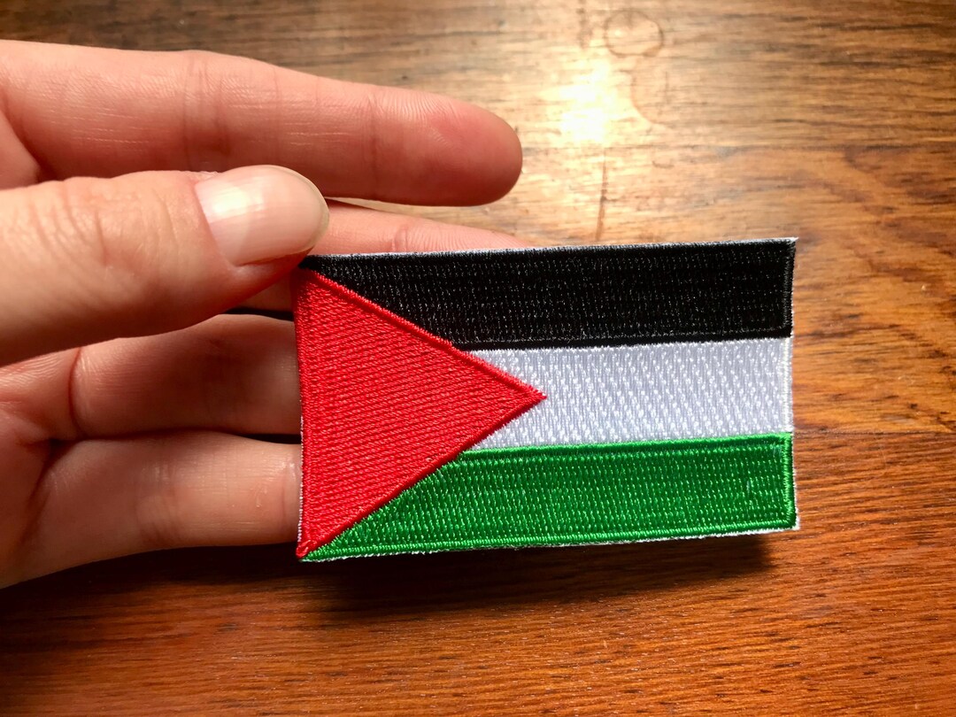 Palestinian Flag Patch Iron on Palestine Gaza Support Protest West Bank ...