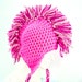 Girl's Pink Mohawk Ear Flap Hat - Etsy