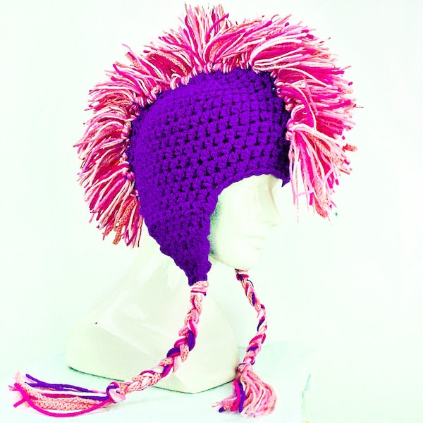 Hot Pink Mohawk - Etsy