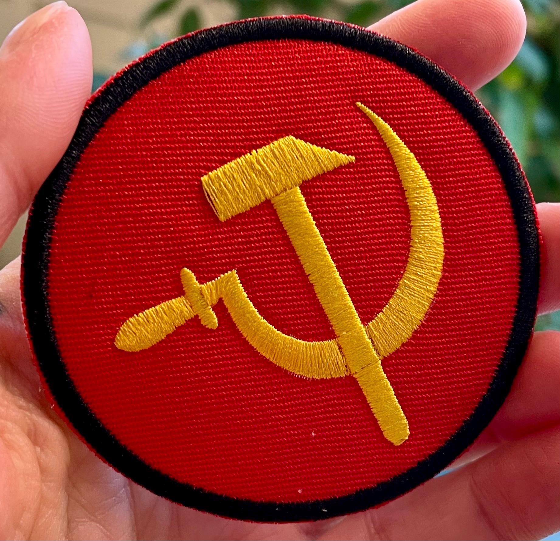 Vintage Style Hammer and Sickle Patch - Socialist Communist Badge - Etsy