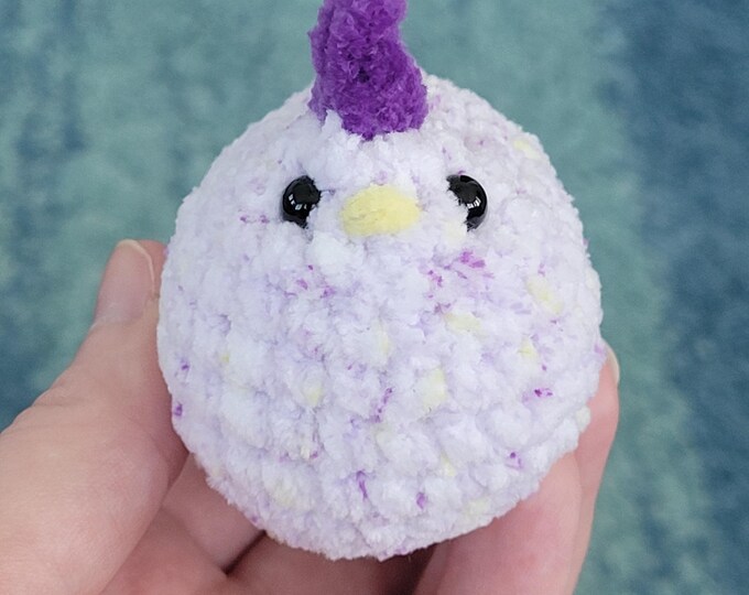 Adorable Crochet Purple Chicken Amigurumi - Etsy