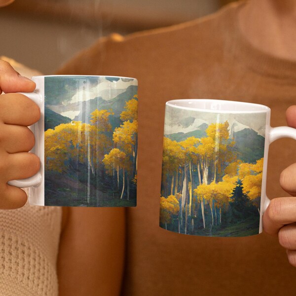 Aspen Tree Mug - Etsy