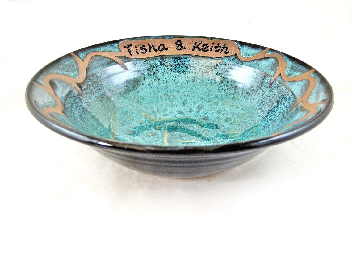 Custom Wedding Bowl Personalized Wedding Gift Engraved Pottery - Etsy
