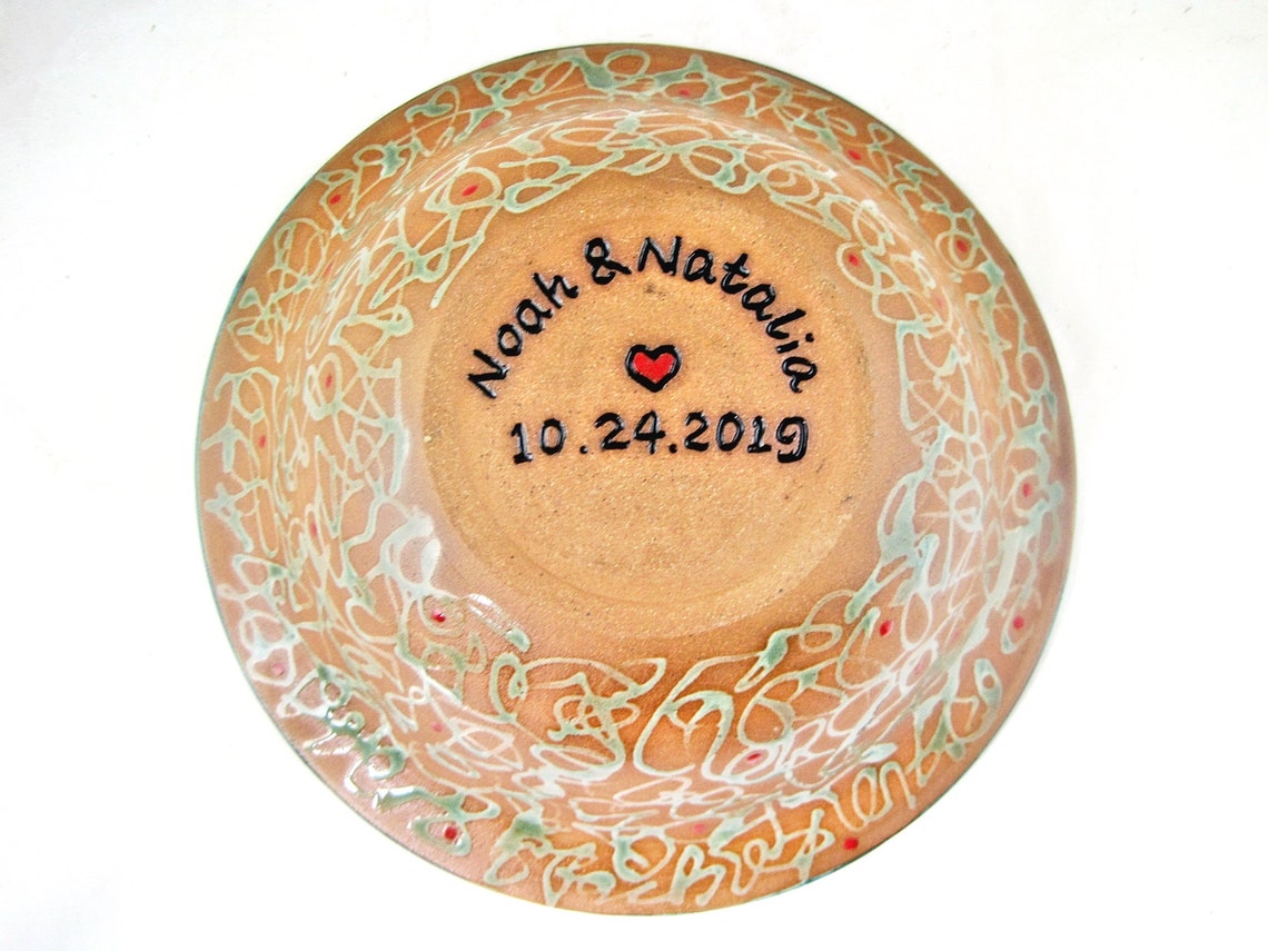 Personalized Wedding Bowl Pottery Wedding Gift Gift for the - Etsy
