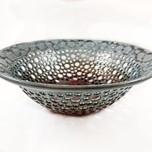 Handmade Pottery Fruit Bowl With Cut-out Design for Fresh Fruits Unique ...