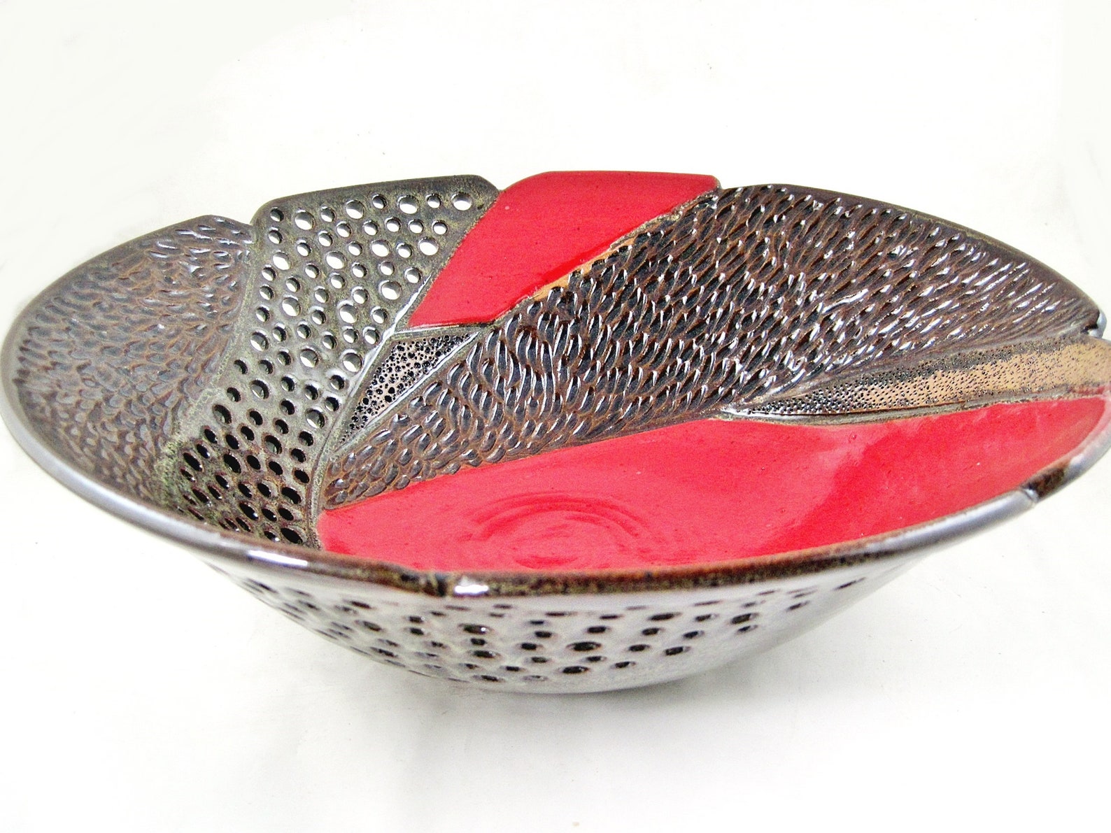 Pottery fruit bowl Modern ceramics fruit bowl lace bowl in | Etsy