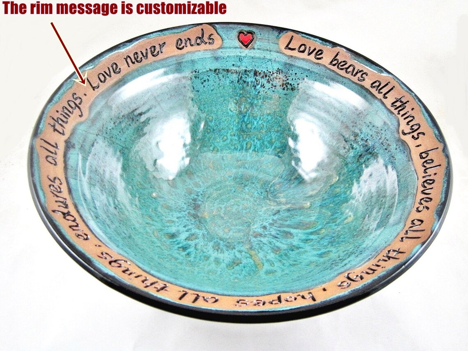 Wedding Bowl Pottery Wedding Bowl Ceramic Personalized - Etsy