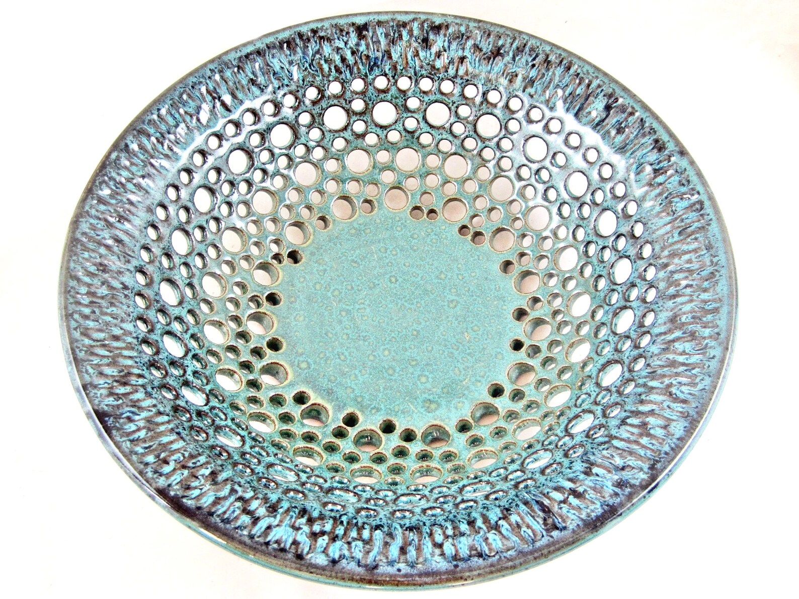 Pottery Fruit Bowl Large Ceramic Centerpiece for Dinning - Etsy