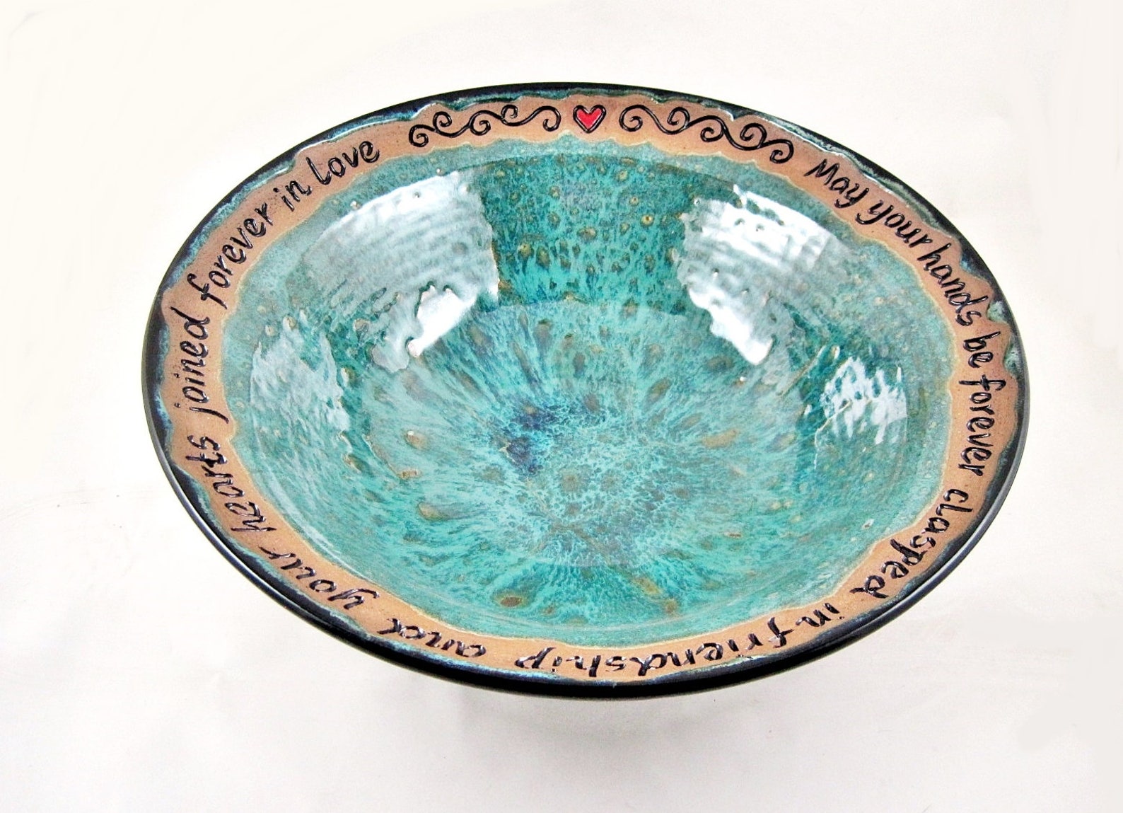 Personalized Wedding Gift Handmade Pottery Serving Bowl - Etsy