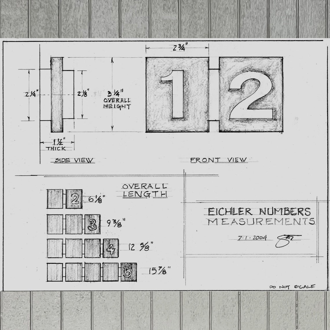 Eichler Address Numbers, the Original Genuine Reproduction - Etsy