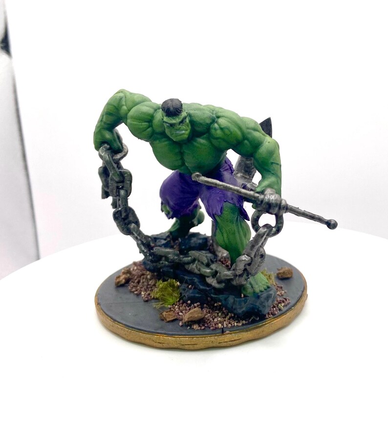 Hand-painted Incredible Hulk 3D Printed Miniature - Etsy