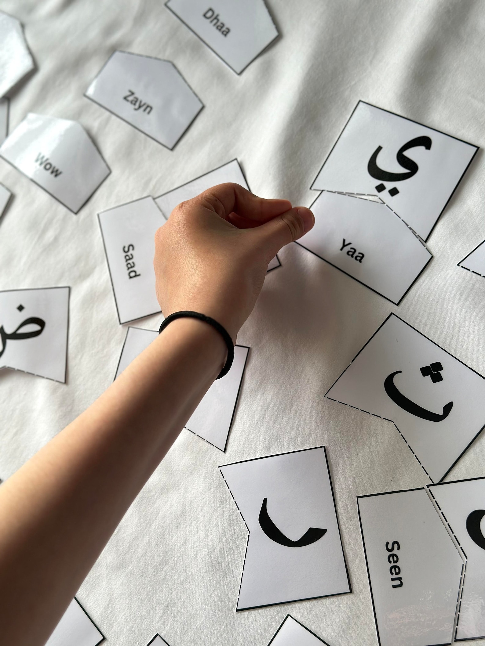 Arabic Alphabet Matching Flashcards for Kids Learn and Match Sounds ...