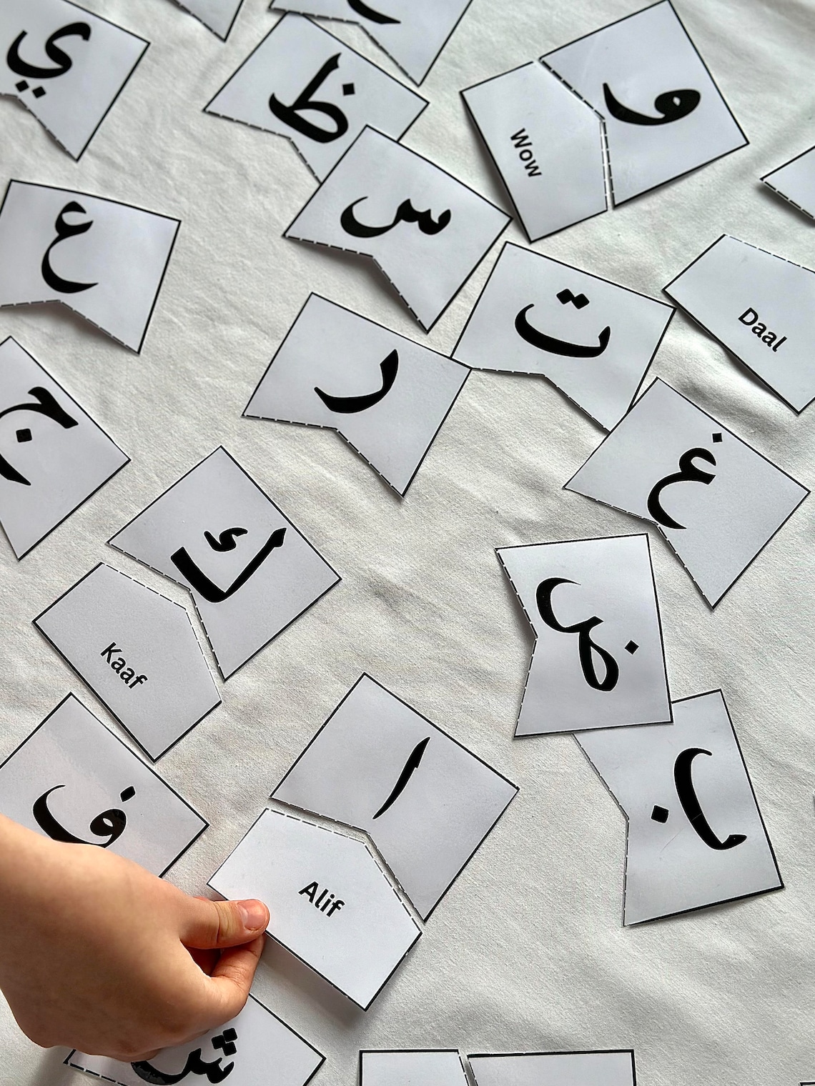 Arabic Alphabet Matching Flashcards for Kids Learn and Match Sounds ...