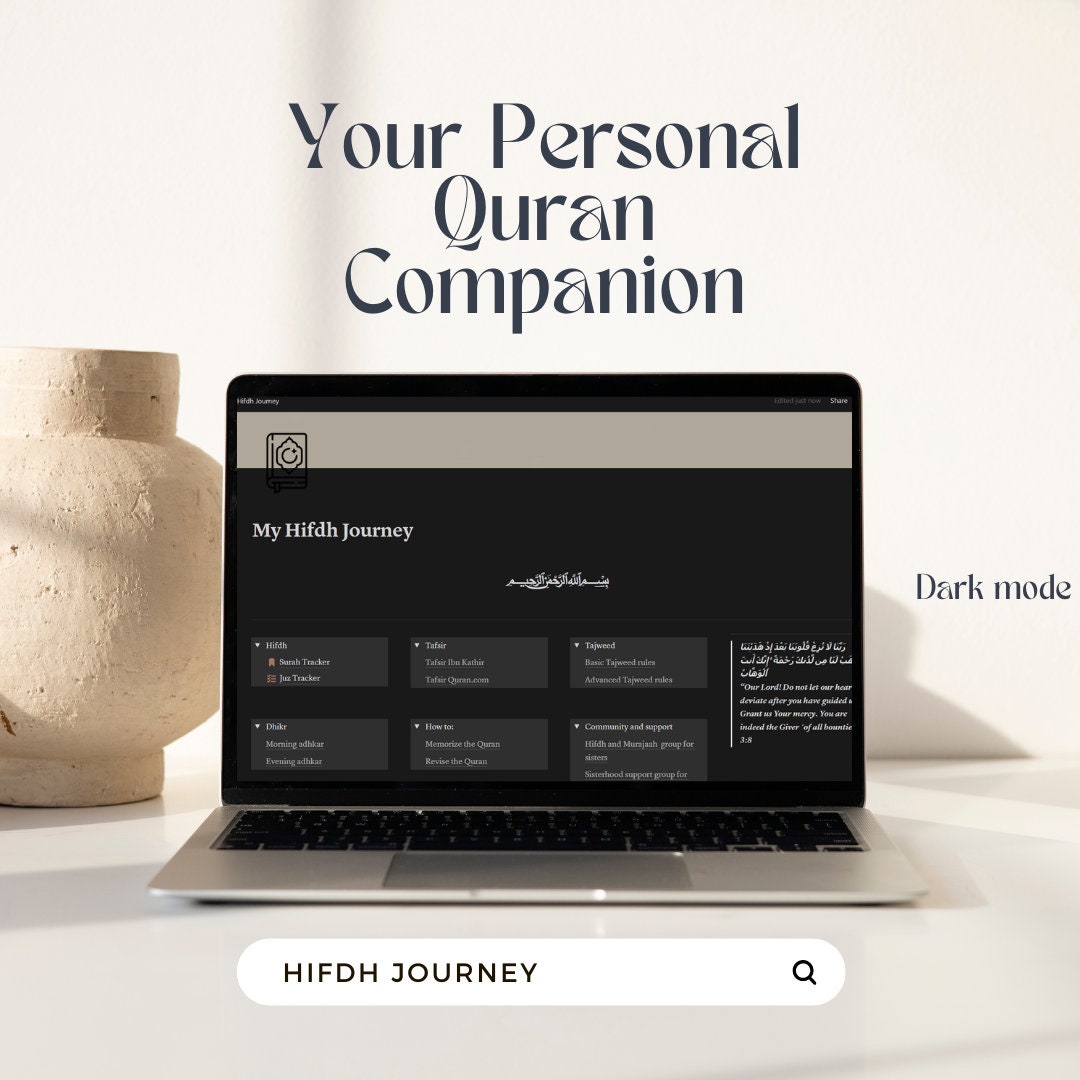 Efficient Hifdh Journey: Notion Template for Quran Memorization ...