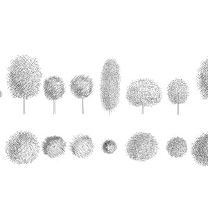 Autocad Landscaping Blocks: Trees, Palms, and Plants in Plan and ...
