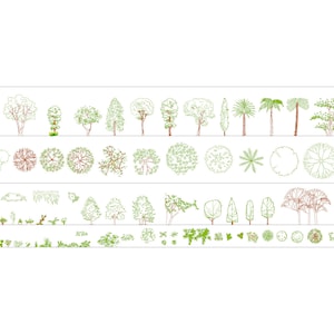 Autocad Landscaping Blocks: Trees, Palms, and Plants in Plan and ...