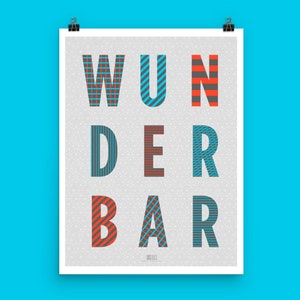 Wunderbar Poster - Etsy