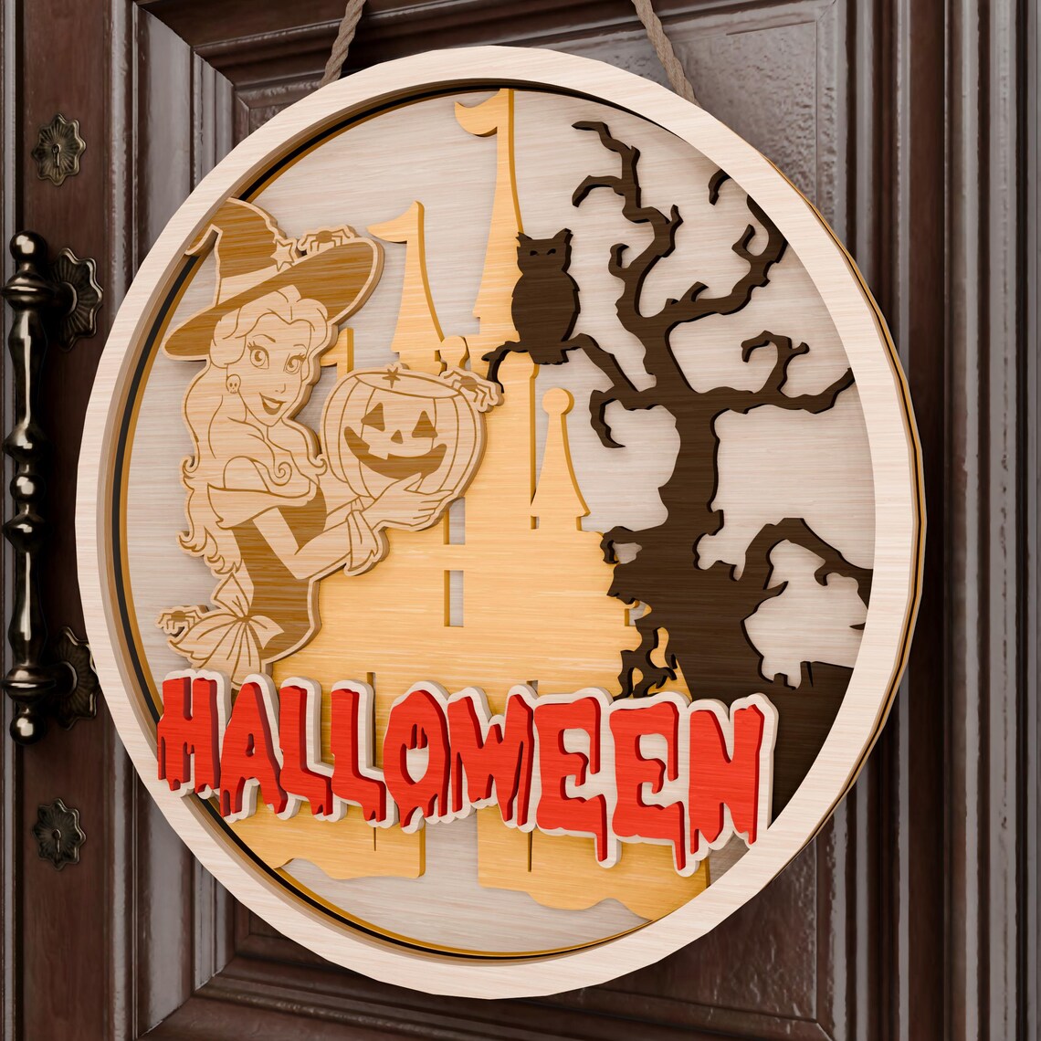 Princess Svg - Laser Cut Files - Princess Door Hanger Svg - Boo Svg ...