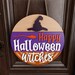 Happy Halloween Witches Door Hanger Svg Laser Cut Files Ghost Door ...