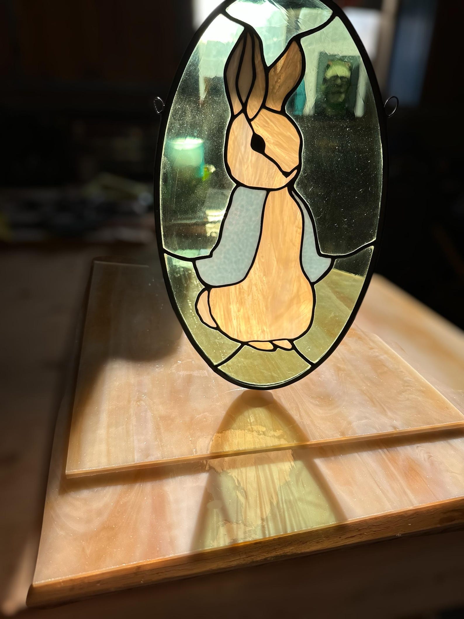 Peter Rabbit Stained Glass Suncatcher - 12.75"x 7.5" - Etsy