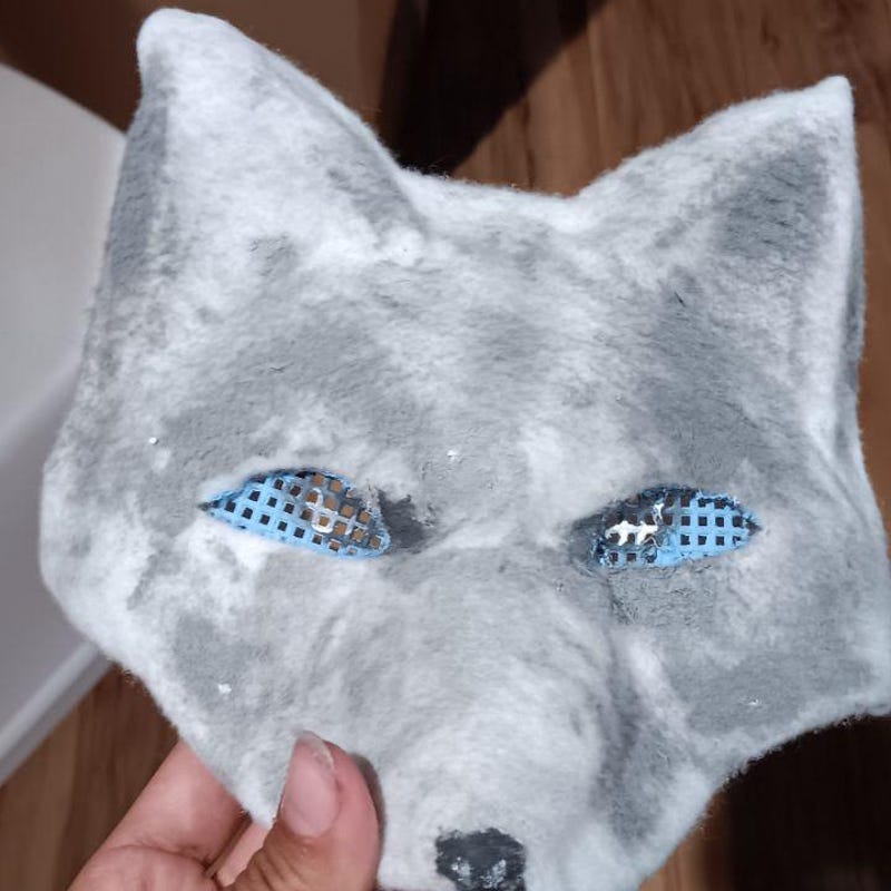 Grey Wolf Therian Mask - Etsy