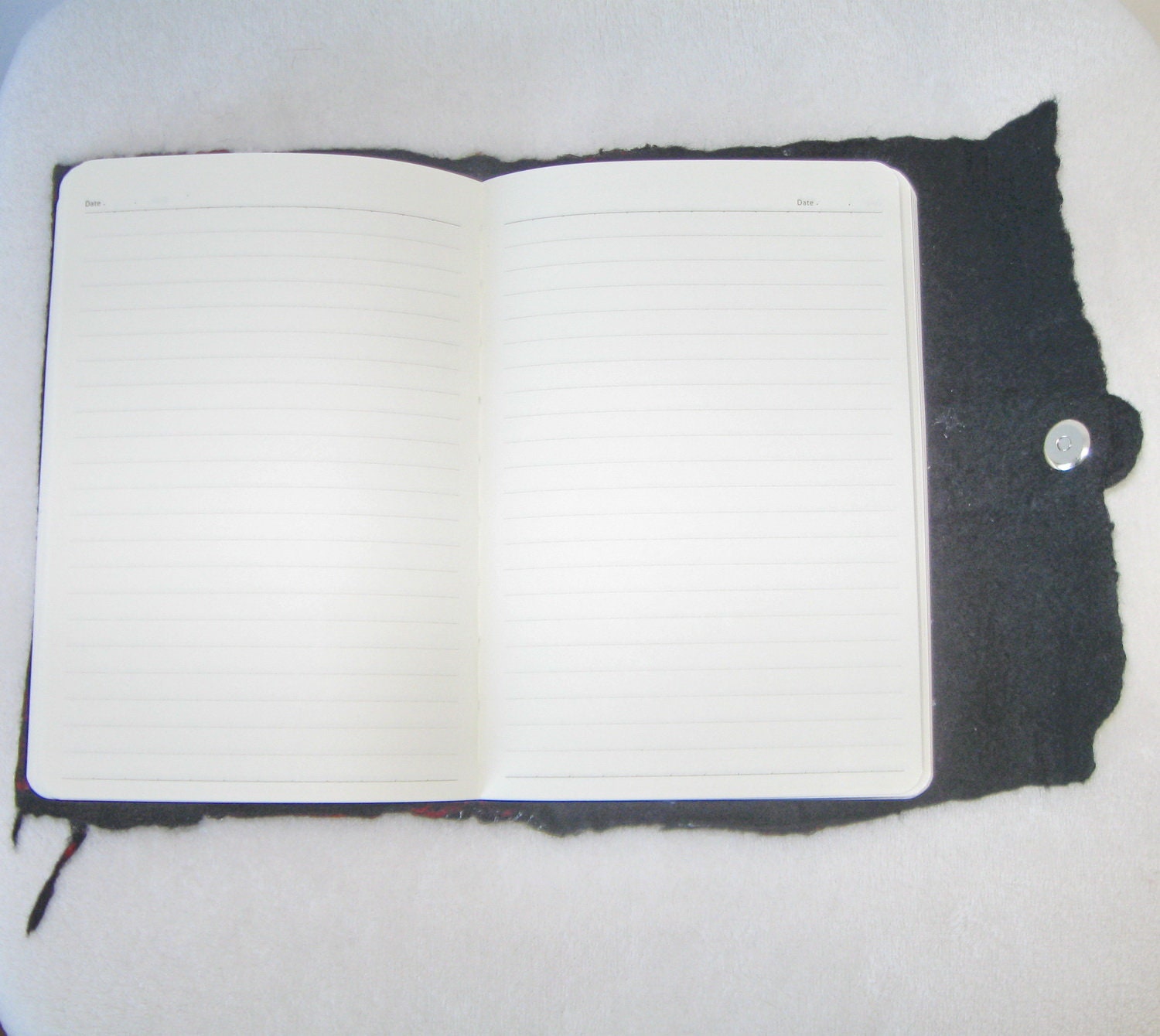 Felt Journal Notebook Cover Organizer Notebook Black - Etsy