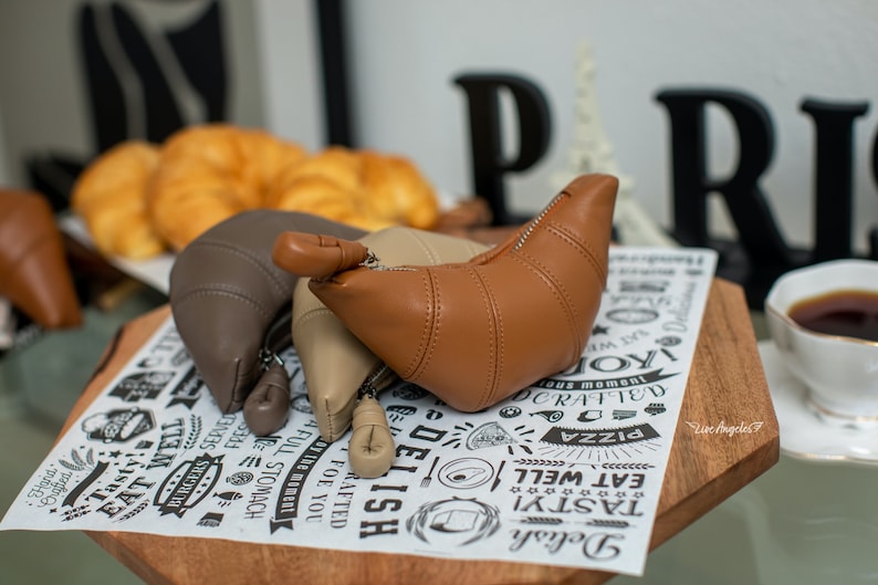 Camel Croissant Genuine Leather Purse,coin Pouch,credit Card Holder,air ...